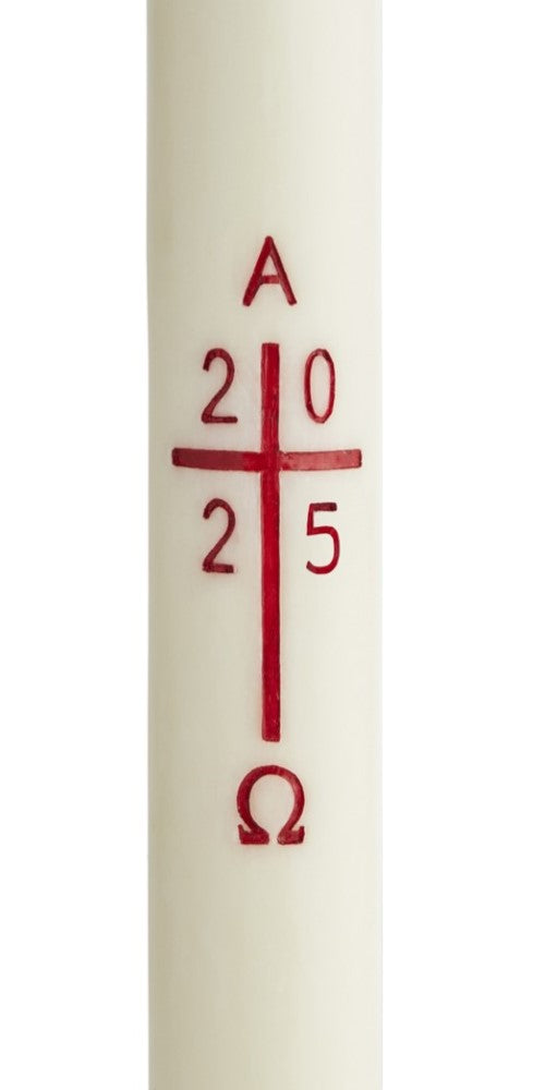 Cierge Pascal Croix Gravée - Cire d'abeille série limitée Réf 1 ...