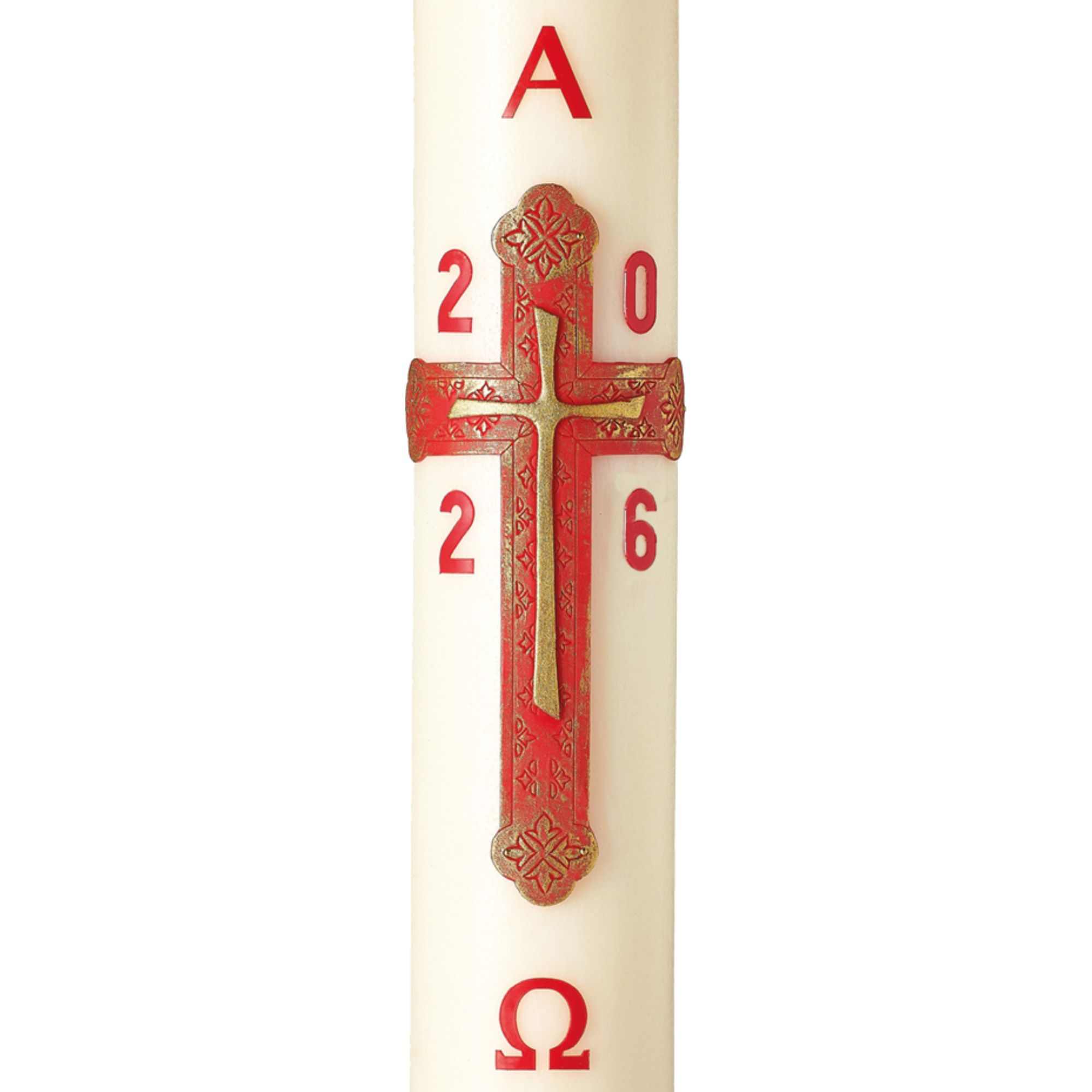 Cierge pascal Croix Trinité - Artisanat français cire d'abeille et ...