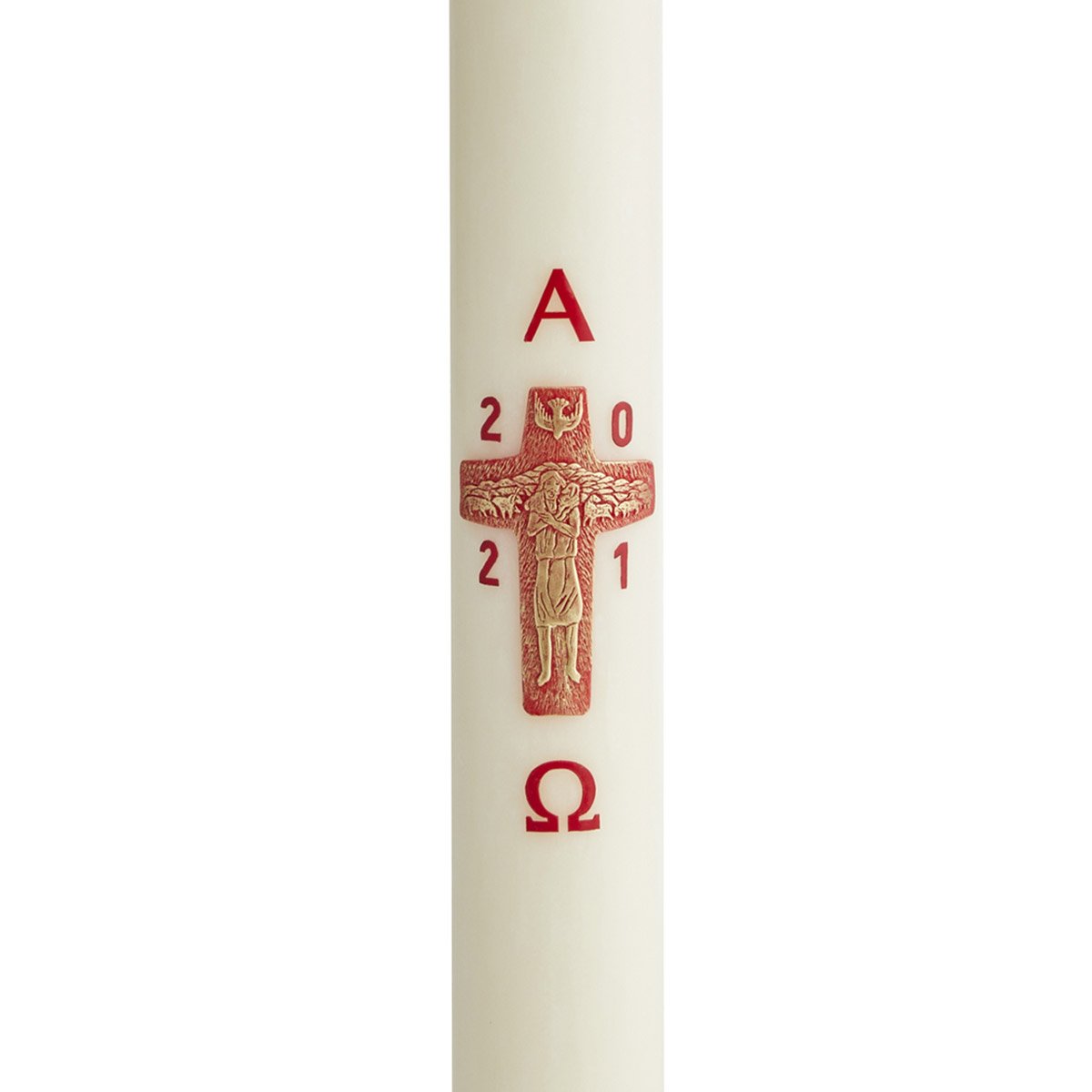 Cierge Pascal Croix de François - cire classique millésime 2025 ...