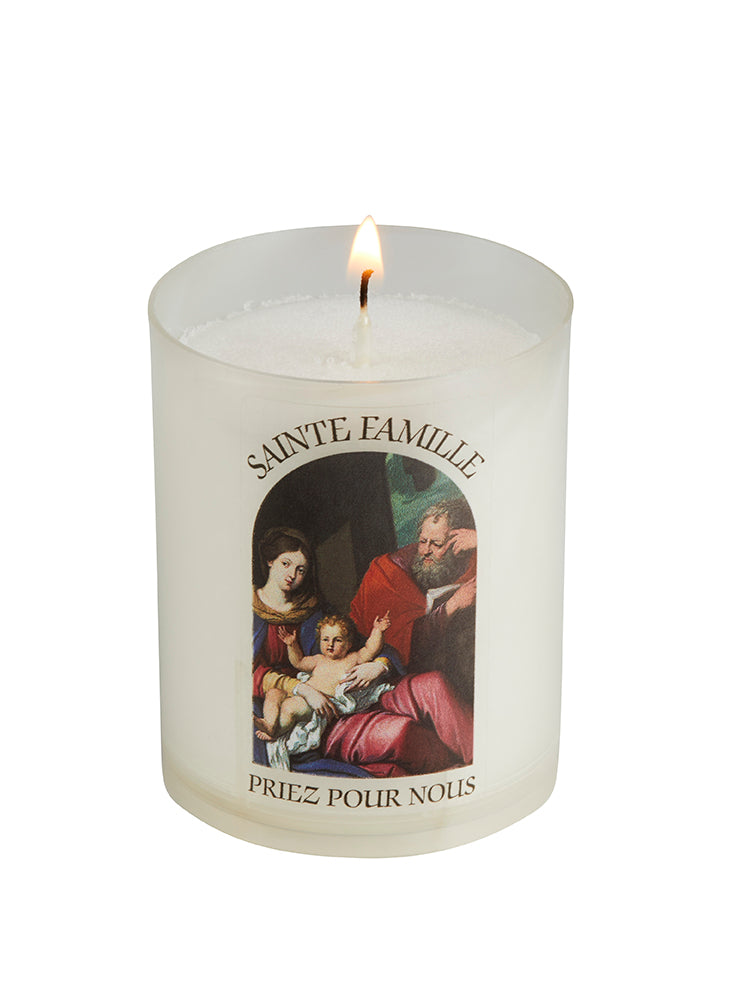 Veilleuse votive effigie Sainte Famille - bougie godet éco-responsable ...