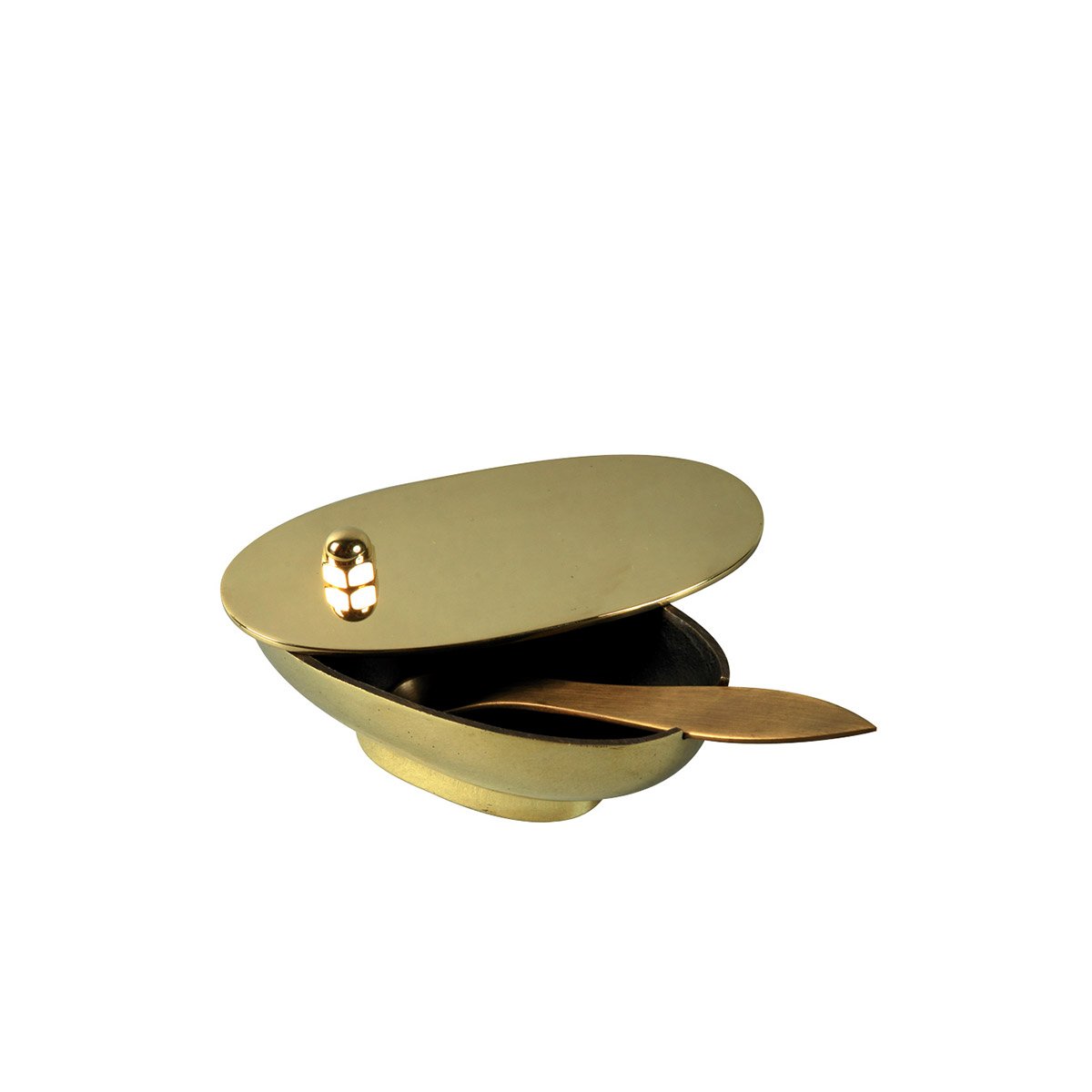 Navette en bronze avec cuillère | Ciergerie Desfossés - vente en ligne ...